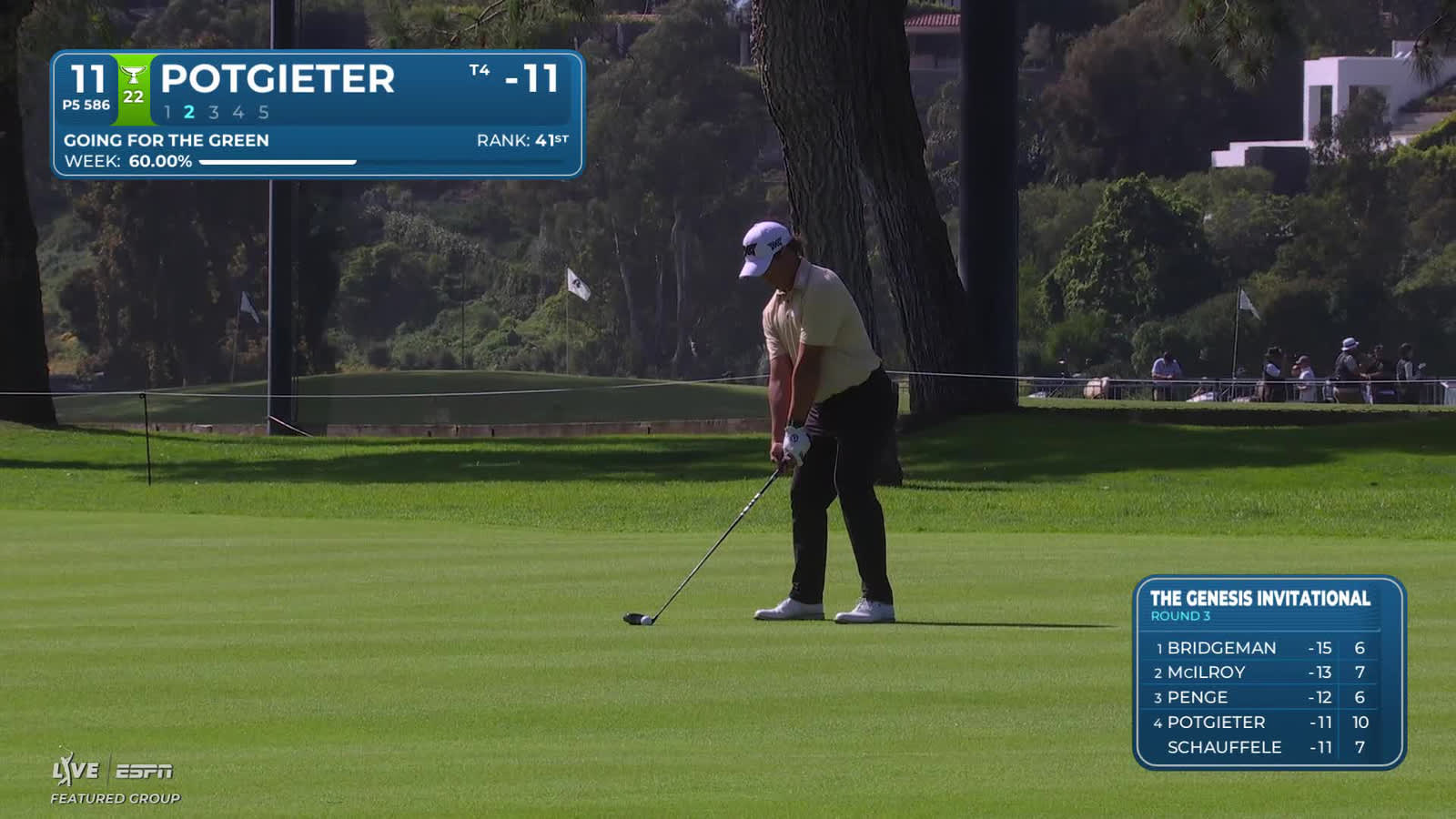 Aldrich Potgieter | Round 3 | 11th hole | Shot 2 | 2026 The Genesis