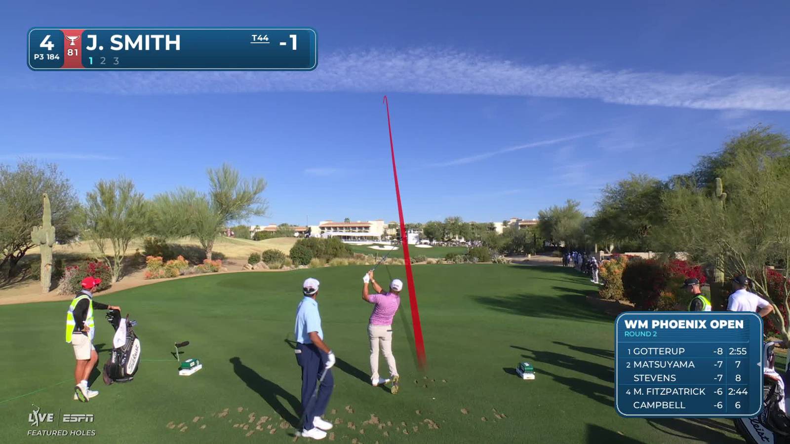 Jordan L Smith | Round 2 | 4th hole | Shot 1 | 2026 WM Phoenix Open