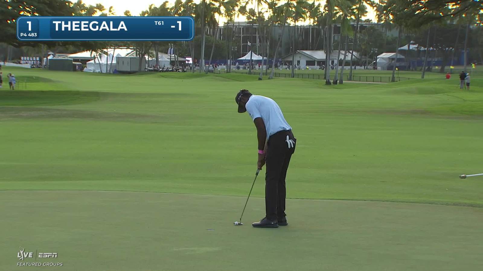 Sahith Theegala | Round 3 | 1st hole | Shot 4 | 2026 Sony Open