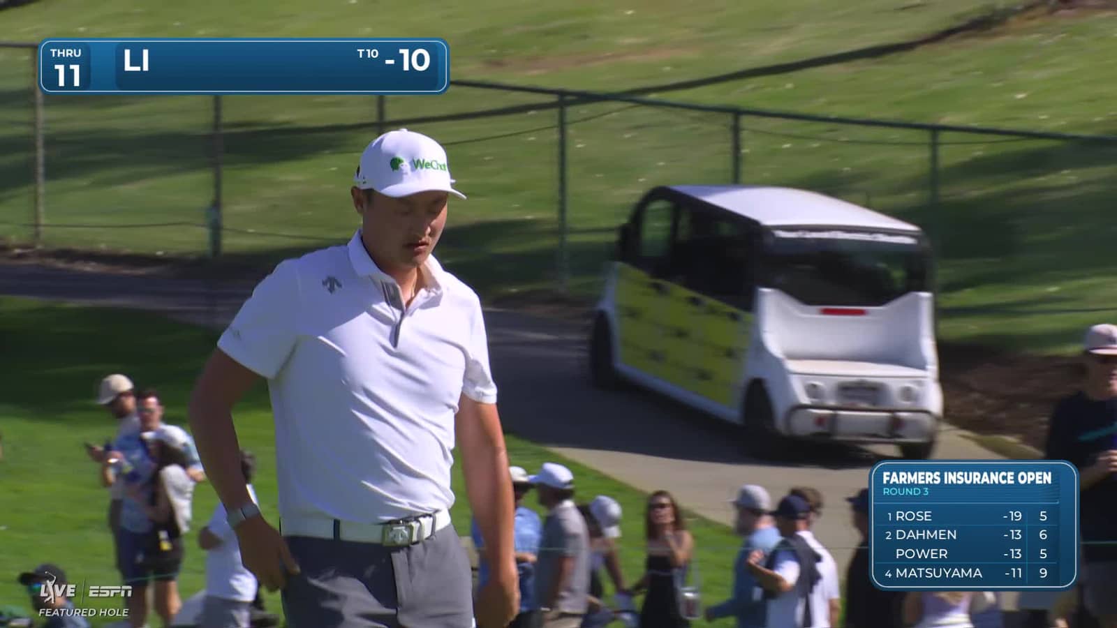 Haotong Li | Round 3 | 11th hole | Shot 3 | 2026 Farmers