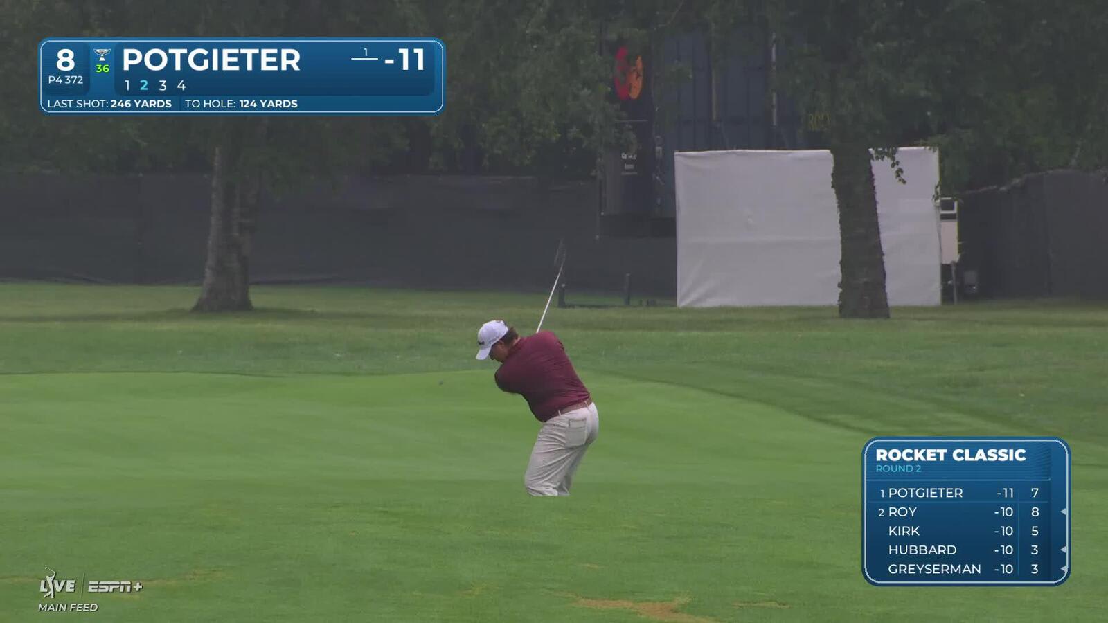 Aldrich Potgieter | Round 2 | 8th hole | Shot 2 | 2025 Rocket Classic