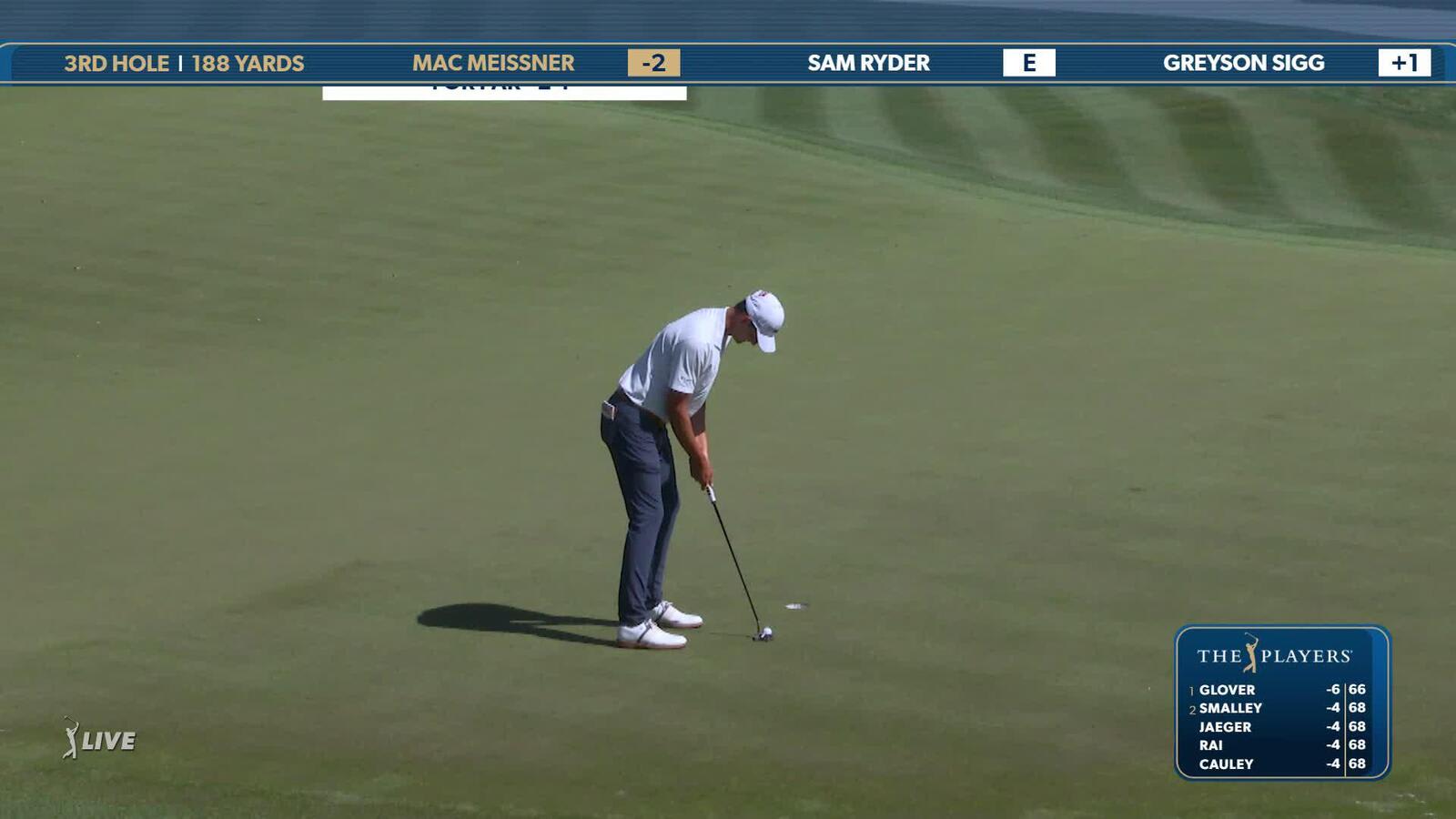 Mac Meissner | Round 1 | 3rd hole | Shot 3 | 2025 THE PLAYERS