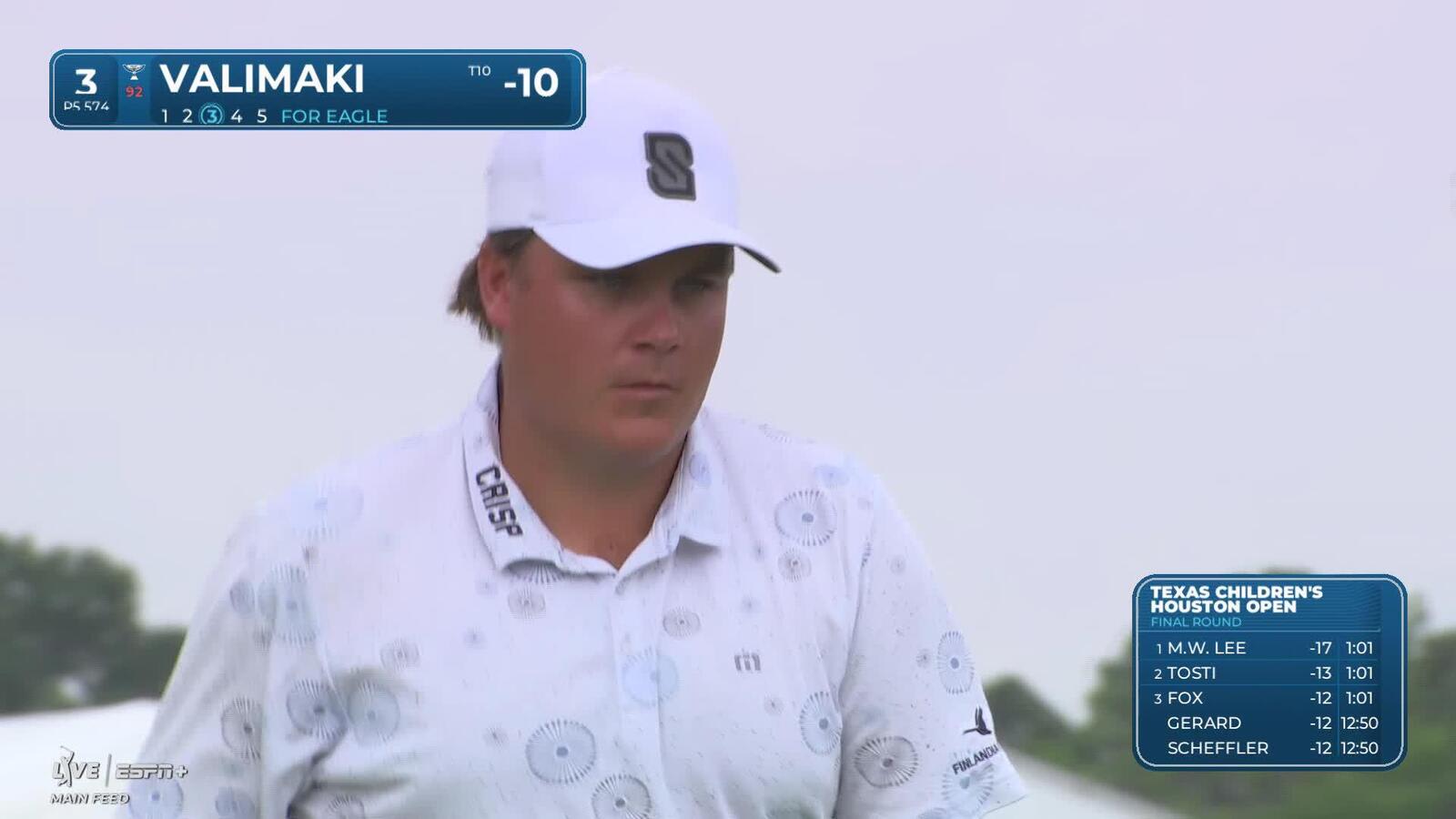 Sami Valimaki | Round 4 | 3rd hole | Shot 3 | 2025 Houston Open