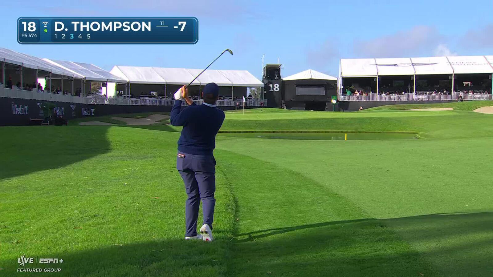 Davis Thompson | Round 2 | 18th hole | Shot 3 | 2025 Genesis