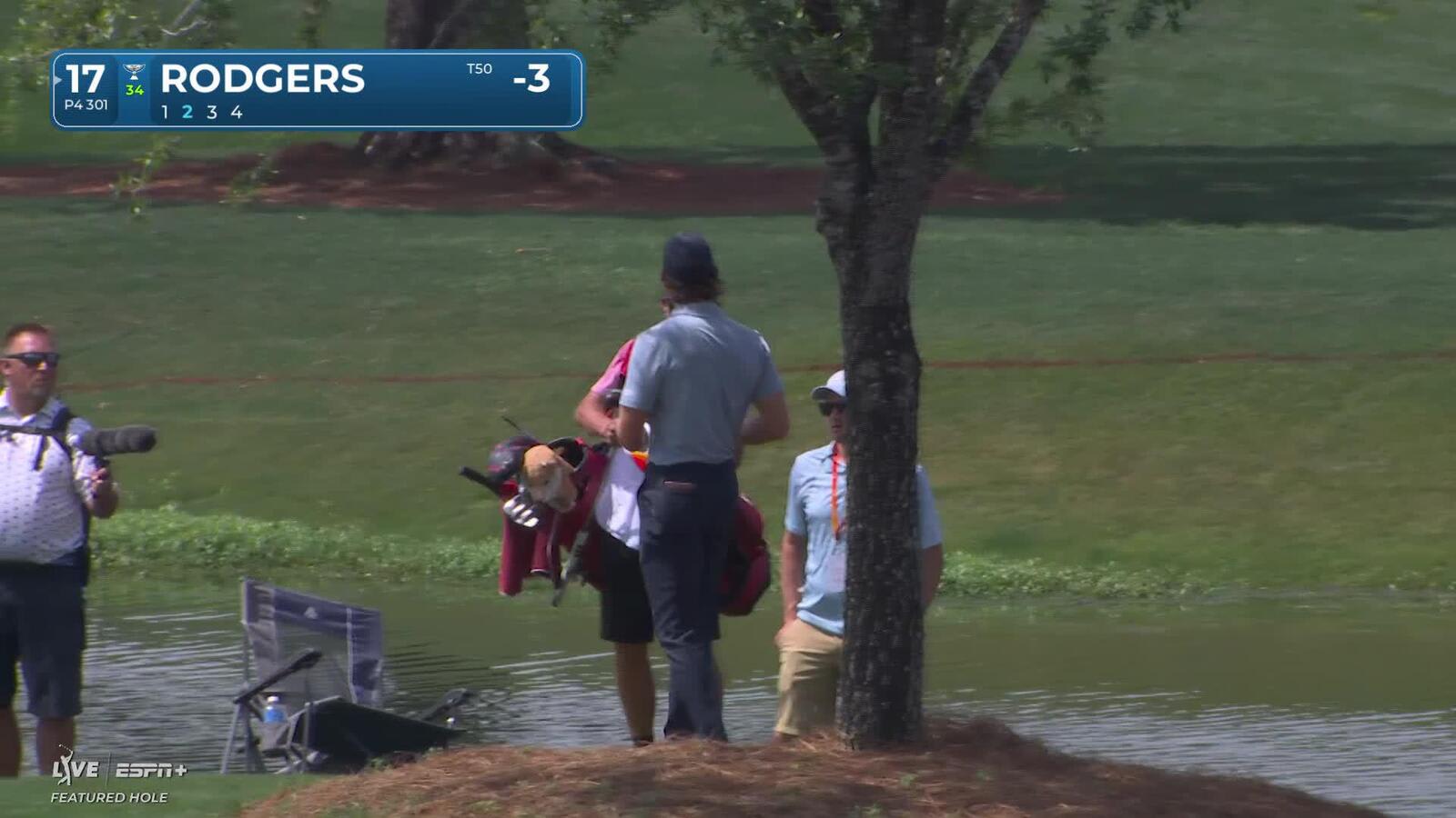 Patrick Rodgers | Round 3 | 17th hole | Shot 2 | 2025 Houston Open
