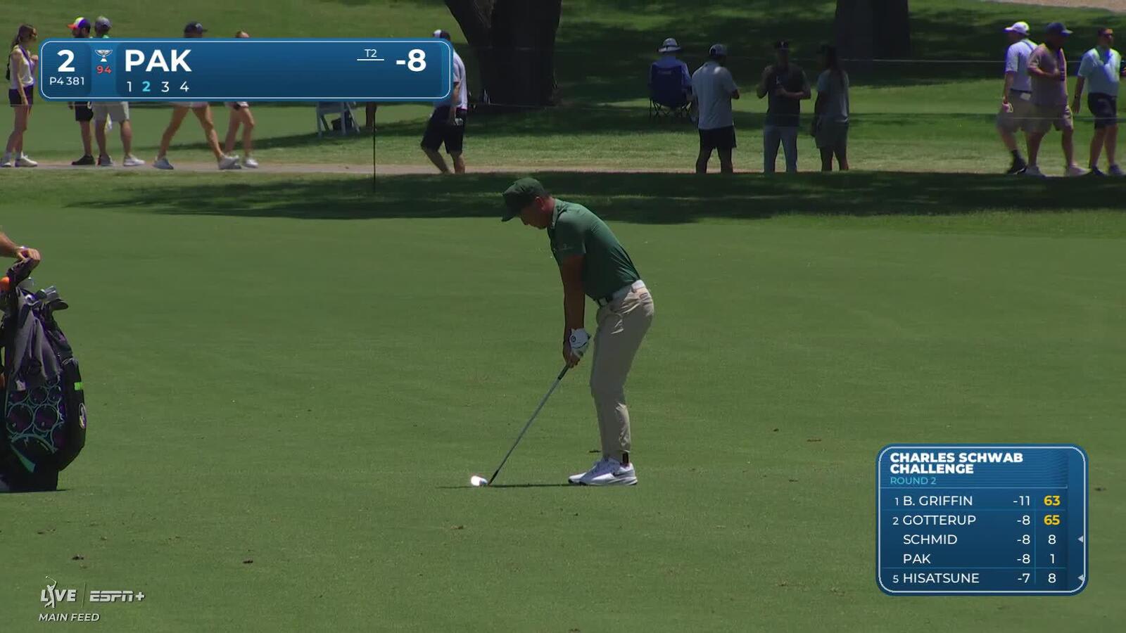 John Pak | Round 2 | 2nd hole | Shot 2 | 2025 Charles Schwab