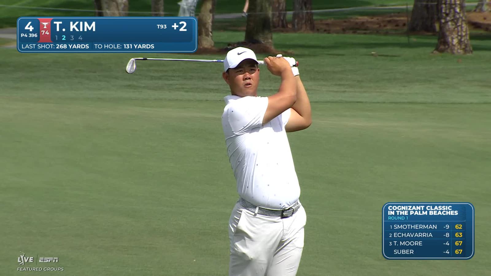 Tom Kim | Round 1 | 4th hole | Shot 2 | 2026 Cognizant Classic