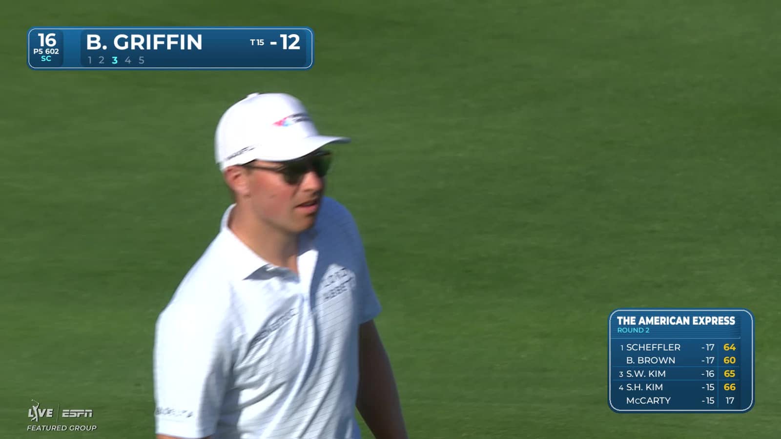 Ben Griffin | Round 2 | 16th hole | Shot 3 | 2026 The American Express
