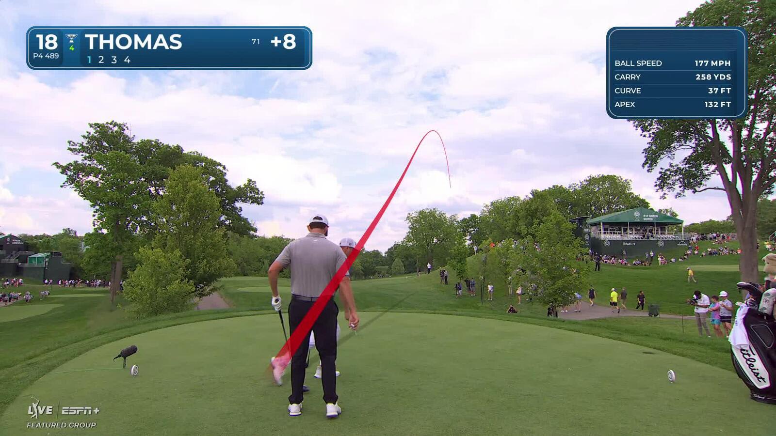 Justin Thomas | Round 1 | 18th hole | Shot 1 | 2025 the Memorial