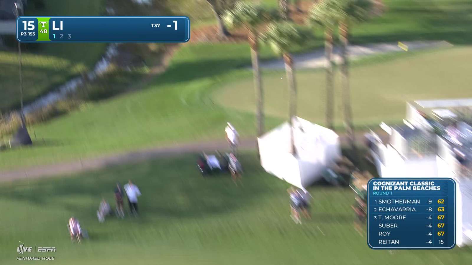 Haotong Li | Round 1 | 15th hole | Shot 1 | 2026 Cognizant Classic