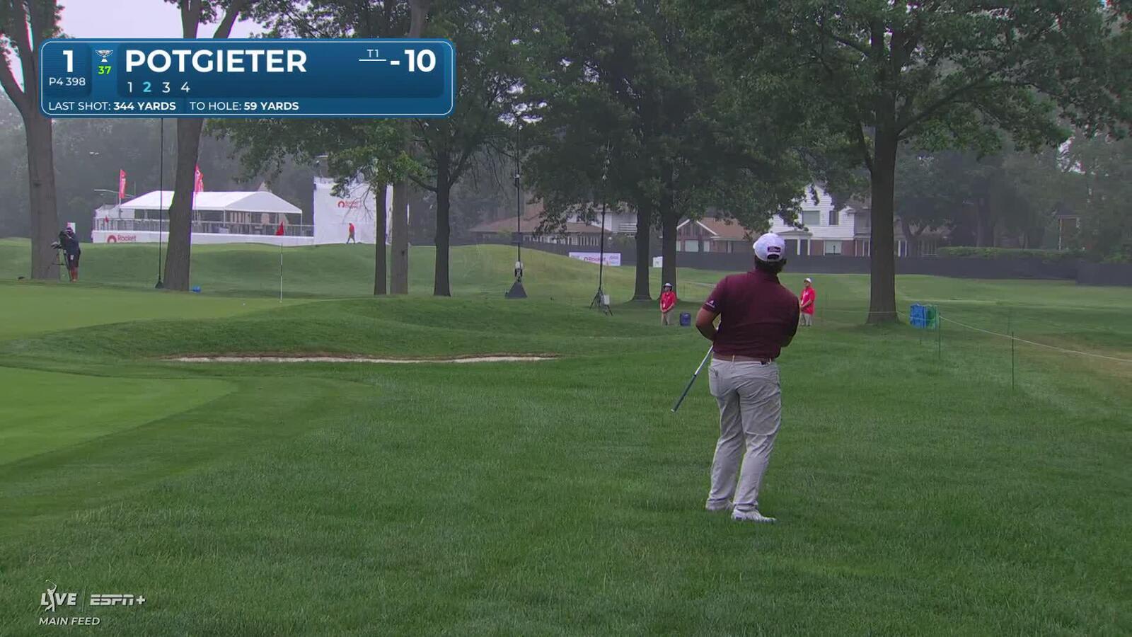 Aldrich Potgieter | Round 2 | 1st hole | Shot 2 | 2025 Rocket Classic