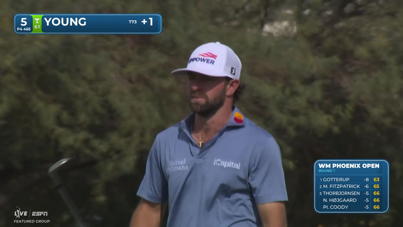 Cameron Young | Round 1 | 5th hole | Shot 2 | 2026 WM Phoenix Open