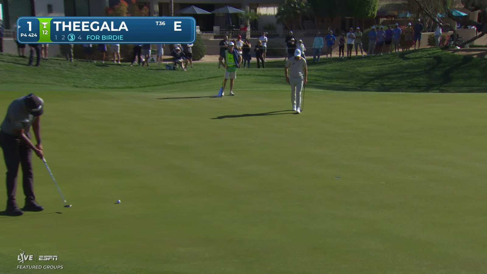 Sahith Theegala | Round 1 | 1st hole | Shot 4 | 2026 WM Phoenix Open