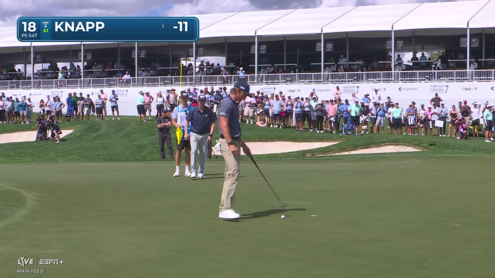 Jake Knapp | Round 1 | 18th hole | Shot 3 | 2025 Cognizant Classic