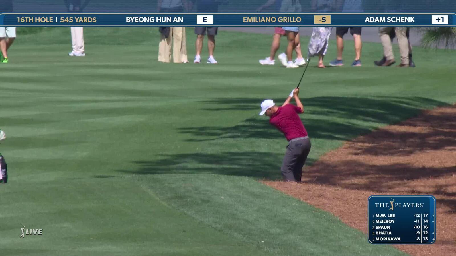 Emiliano Grillo | Round 2 | 16th hole | Shot 2 | 2025 THE PLAYERS