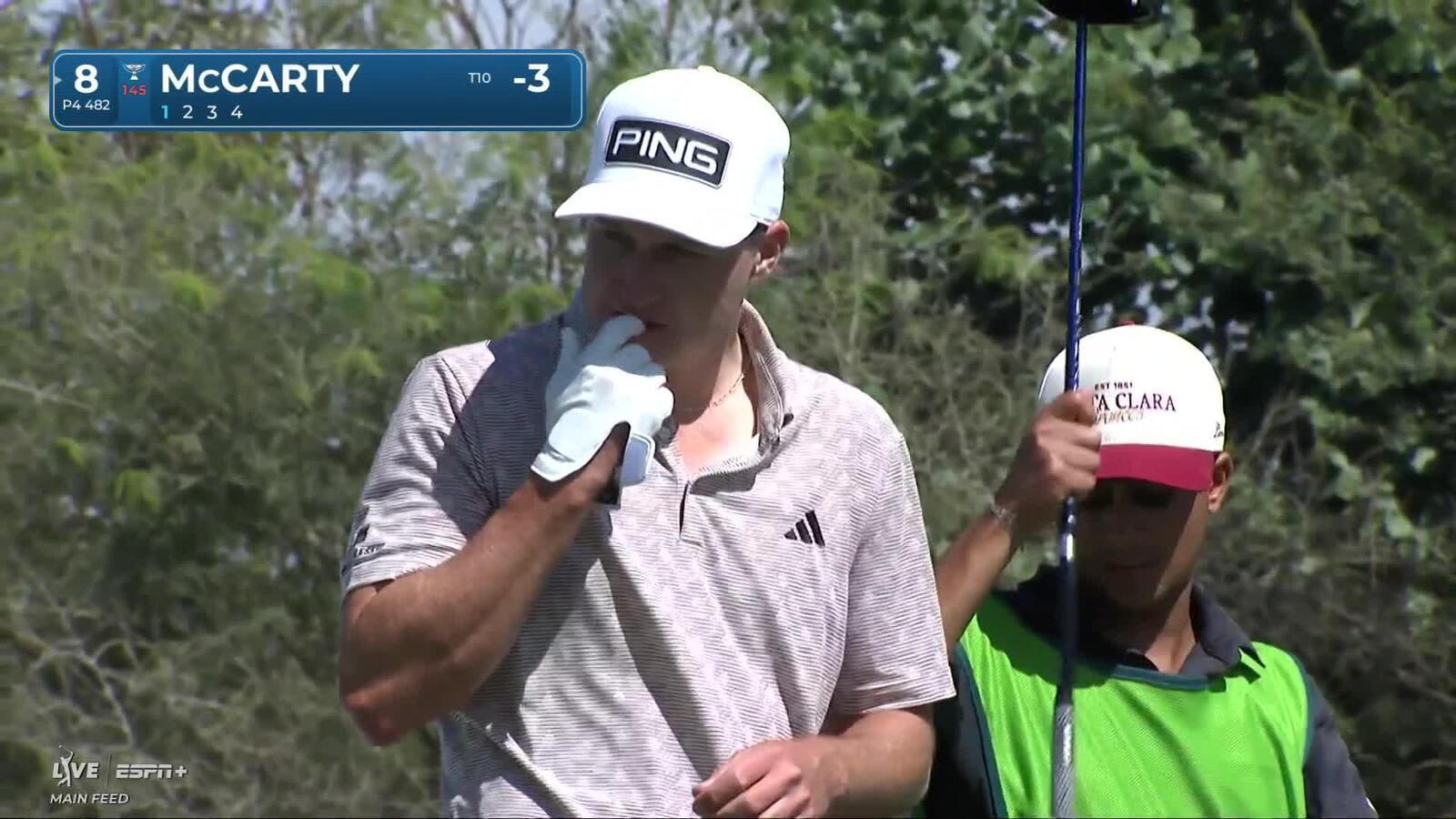 Matt McCarty | Round 1 | 8th hole | Shot 1 | 2025 Mexico Open