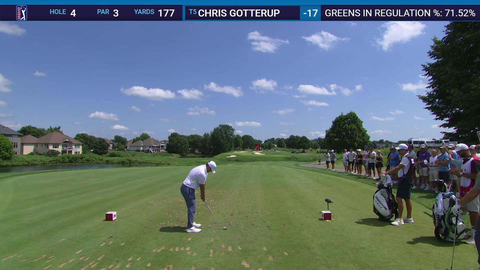 Chris Gotterup | Round 4 | 4th hole | Shot 1 | 2025 3M Open