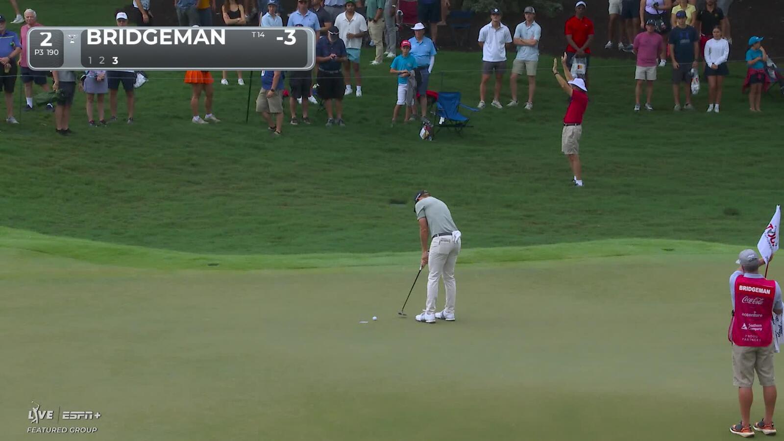 Jacob Bridgeman | Round 2 | 2nd hole | Shot 3 | 2025 TOUR Championship