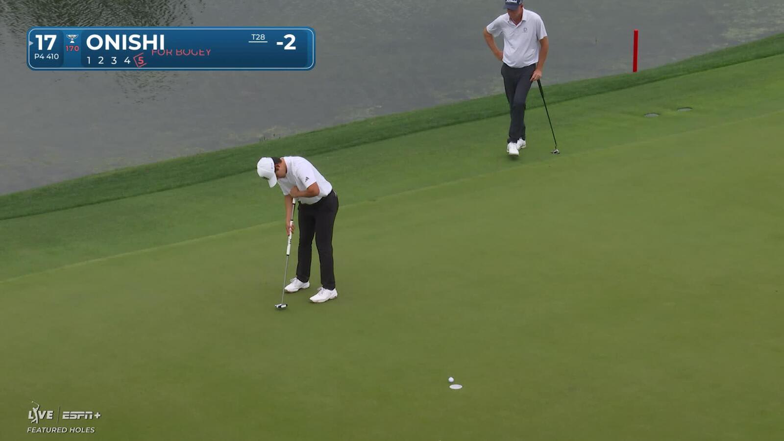 Kaito Onishi | Round 2 | 17th hole | Shot 5 | 2025 Houston Open