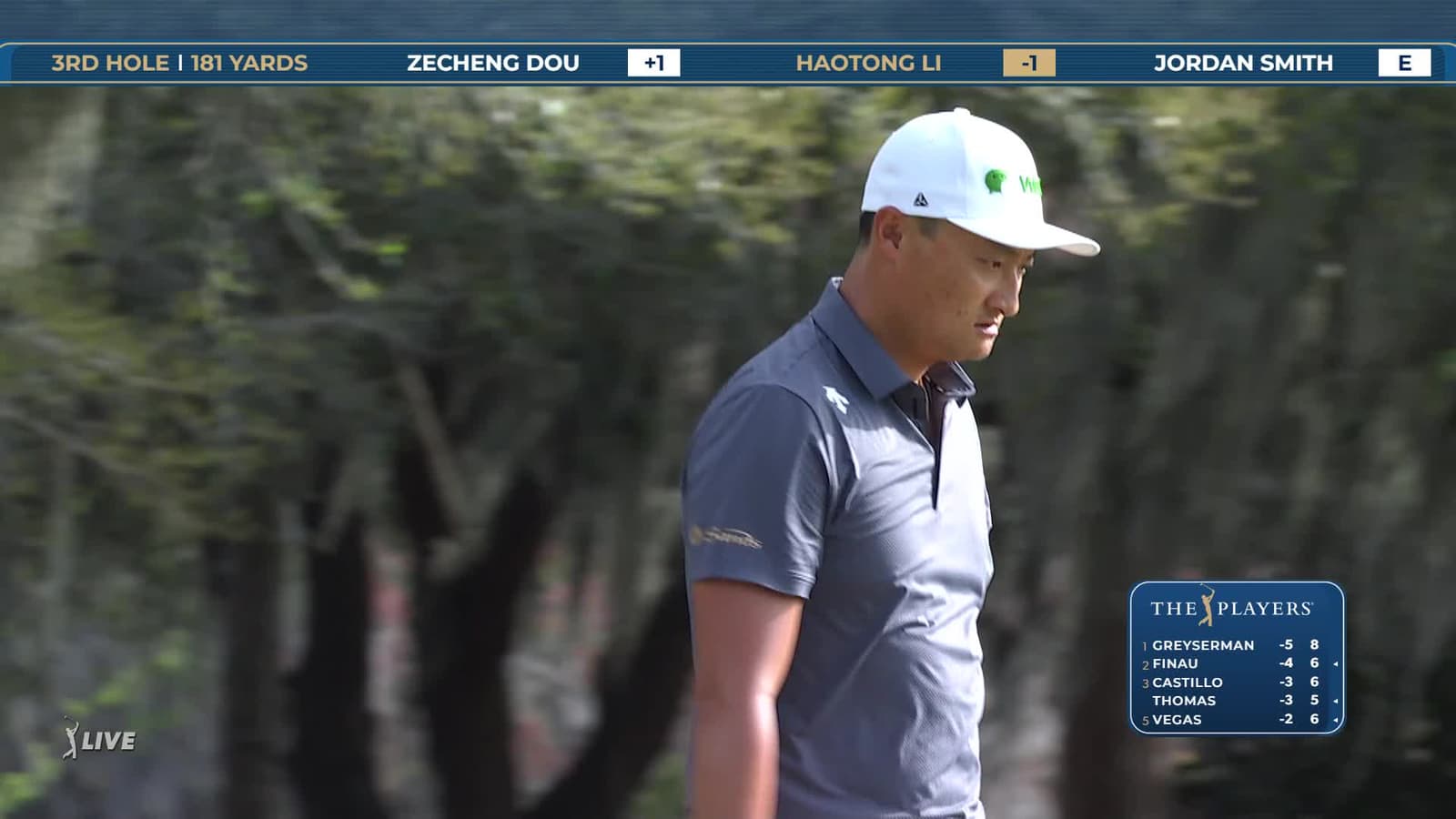 Haotong Li | Round 1 | 3rd hole | Shot 3 | 2026 THE PLAYERS