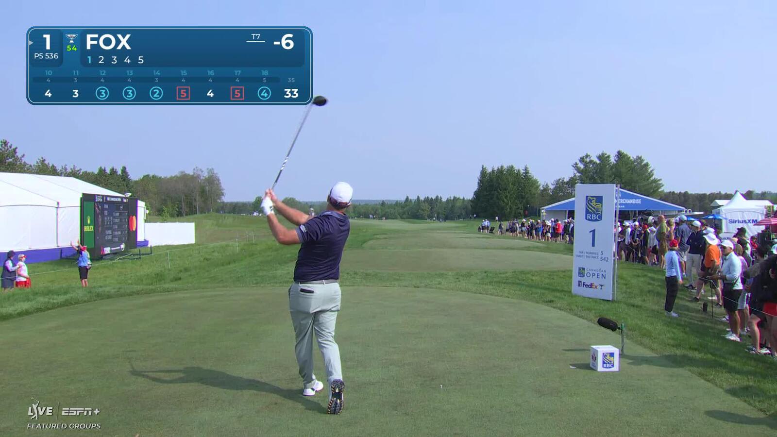 Ryan Fox | Round 2 | 1st hole | Shot 1 | 2025 RBC Canadian