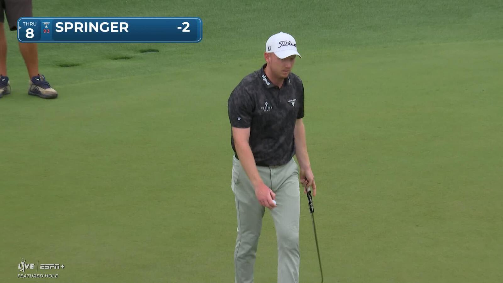 Hayden Springer | Round 1 | 17th hole | Shot 4 | 2025 Houston Open