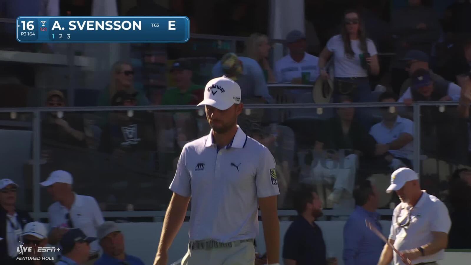 Adam Svensson | Round 1 | 16th hole | Shot 1 | 2025 WM Phoenix Open
