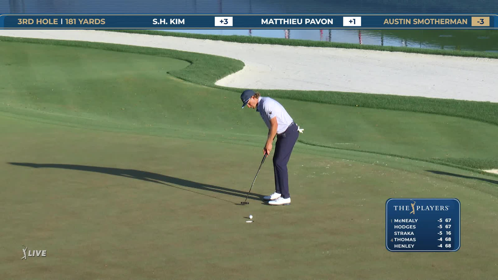 Austin Smotherman | Round 1 | 3rd hole | Shot 3 | 2026 THE PLAYERS