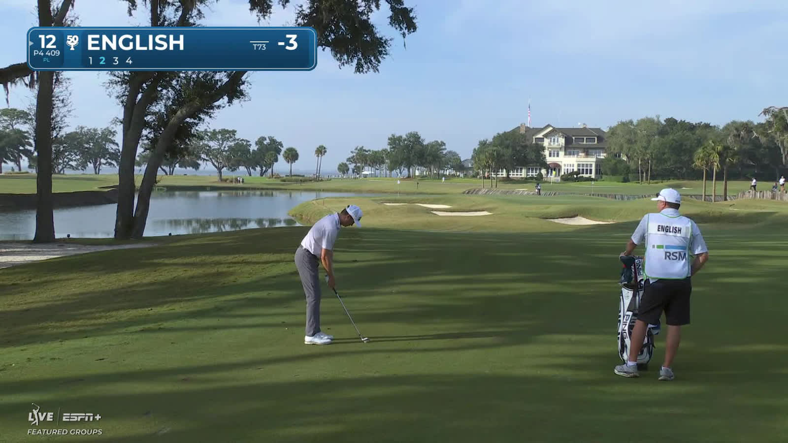 Harris English | Round 2 | 12th hole | Shot 2 | 2025 The RSM Classic