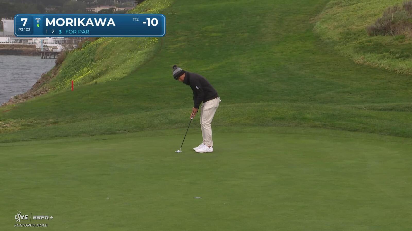 Collin Morikawa | Round 3 | 7th hole | Shot 4 | 2025 AT&T Pebble Beach