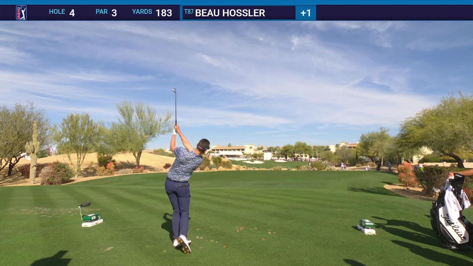 Beau Hossler | Round 2 | 4th hole | Shot 1 | 2025 WM Phoenix Open
