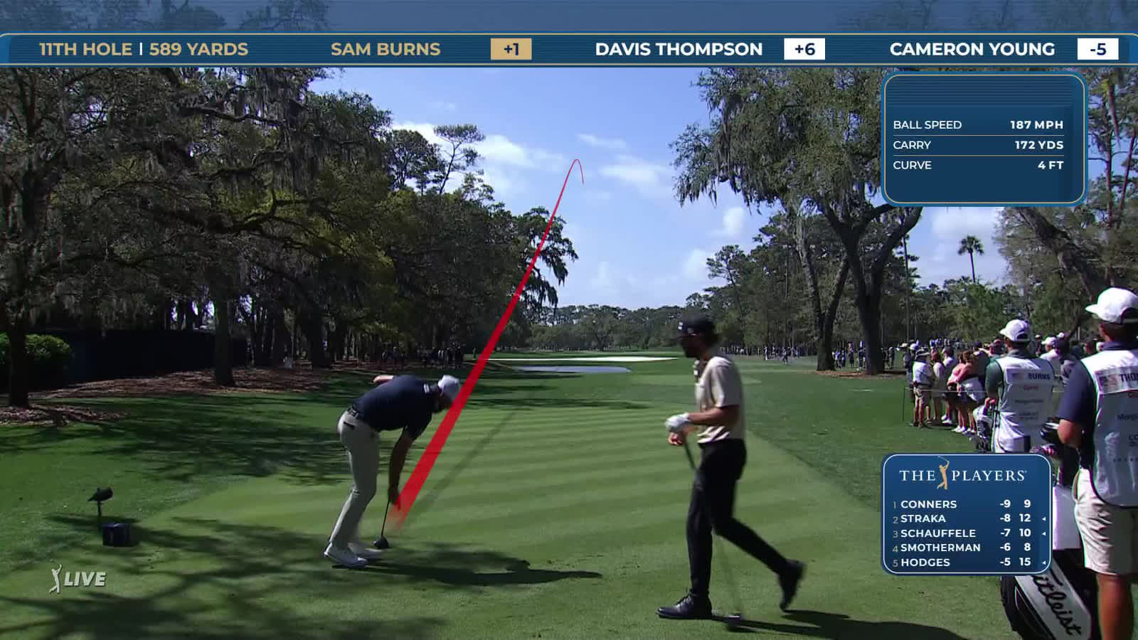 Sam Burns | Round 2 | 11th hole | Shot 1 | 2026 THE PLAYERS