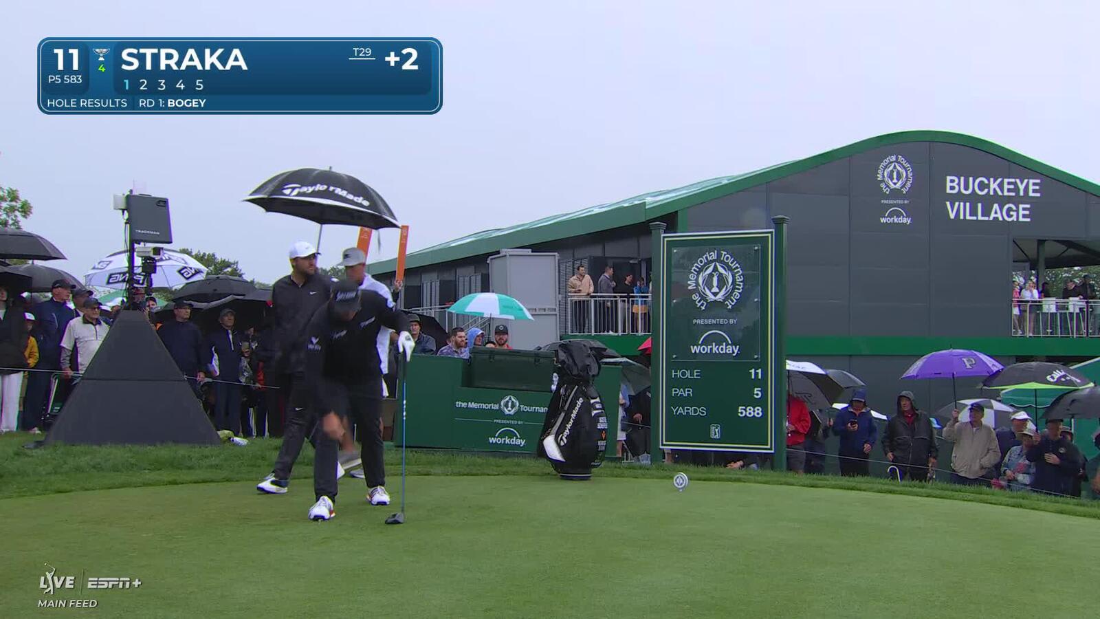 Sepp Straka | Round 2 | 11th hole | Shot 1 | 2025 the Memorial