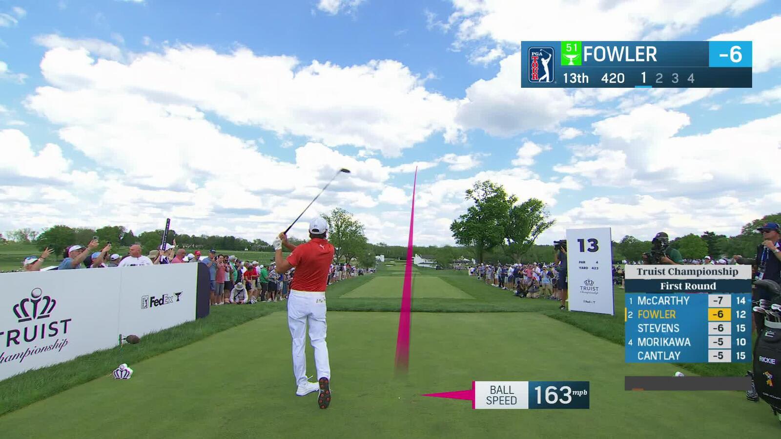 Rickie Fowler | Round 1 | 13th hole | Shot 1 | 2025 Truist Championship