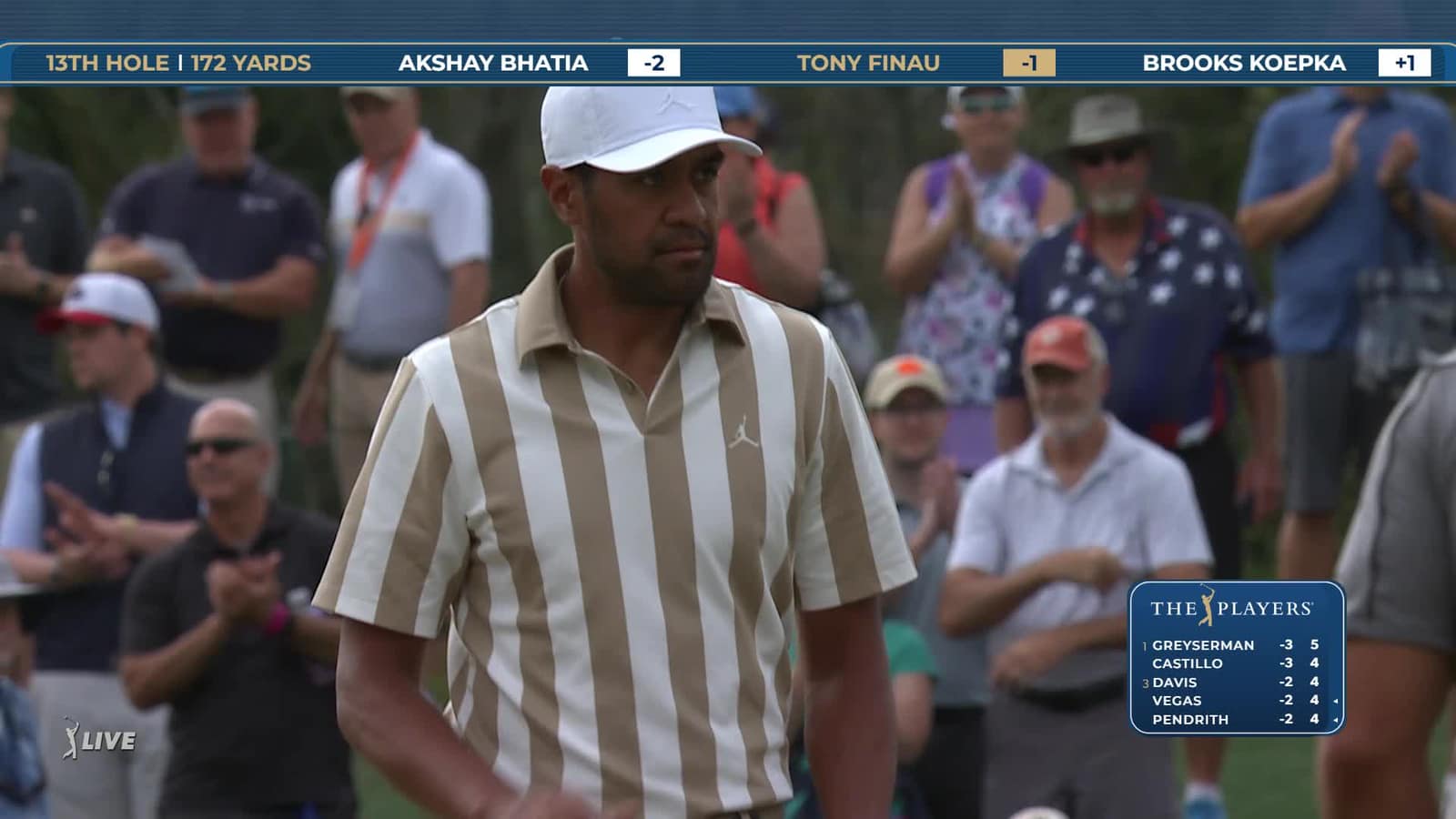 Tony Finau | Round 1 | 13th hole | Shot 2 | 2026 THE PLAYERS