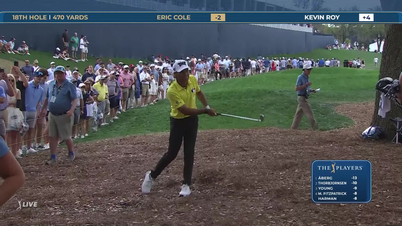 Eric Cole | Round 4 | 18th hole | Shot 2 | 2026 THE PLAYERS