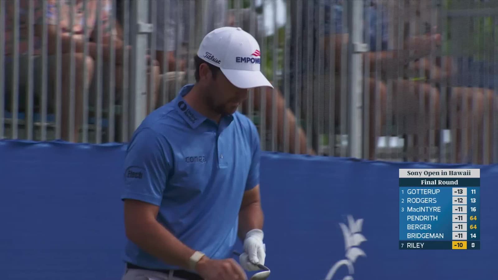 Davis Riley | Round 4 | 9th hole | Shot 4 | 2026 Sony Open