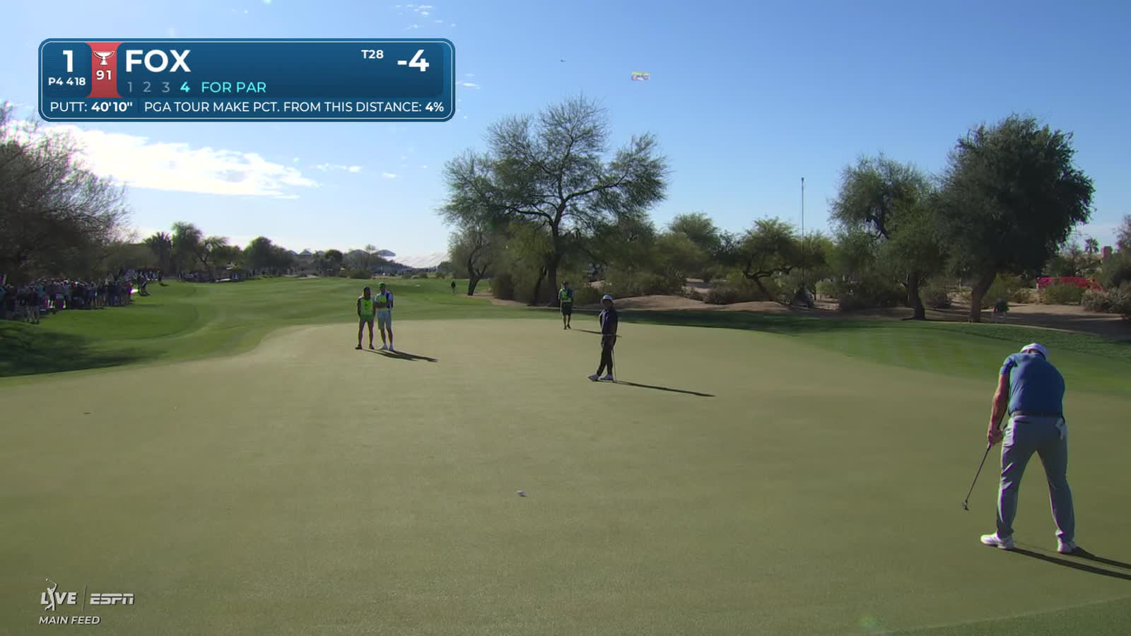 Ryan Fox | Round 3 | 1st hole | Shot 4 | 2026 WM Phoenix Open