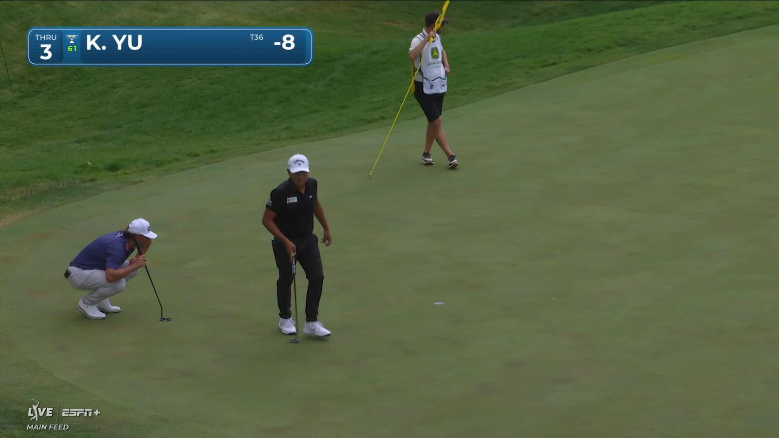 Kevin Yu | Round 4 | 3rd hole | Shot 3 | 2025 John Deere