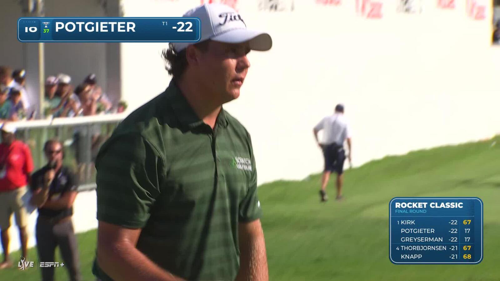 Aldrich Potgieter | Round 4 | 18th hole | Shot 4 | 2025 Rocket Classic