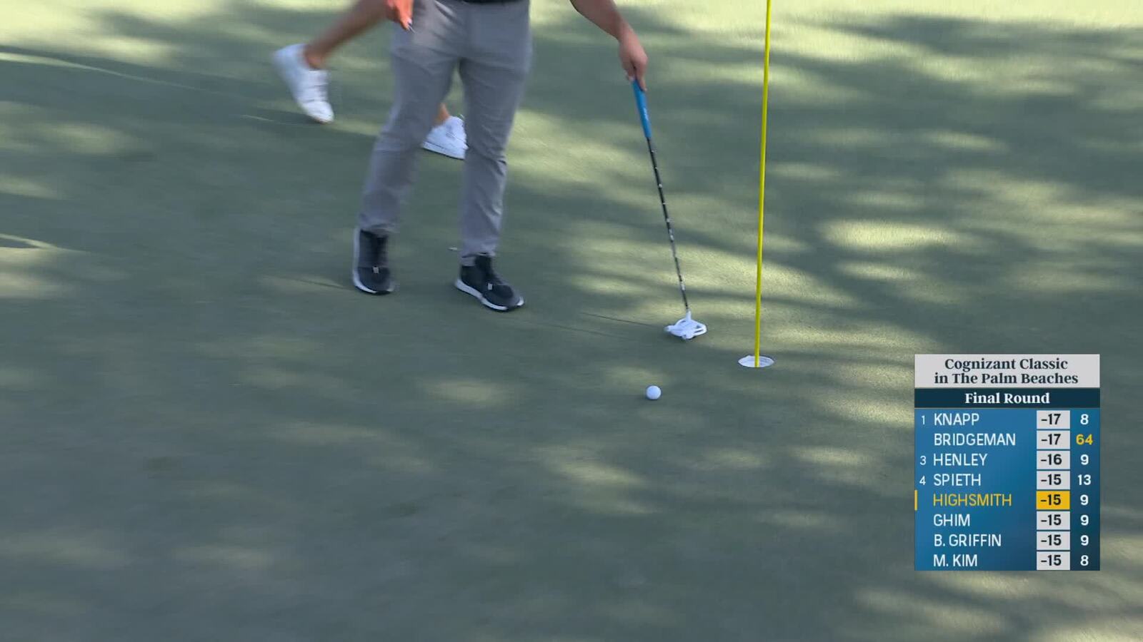 Joe Highsmith | Round 4 | 10th hole | Shot 3 | 2025 Cognizant Classic