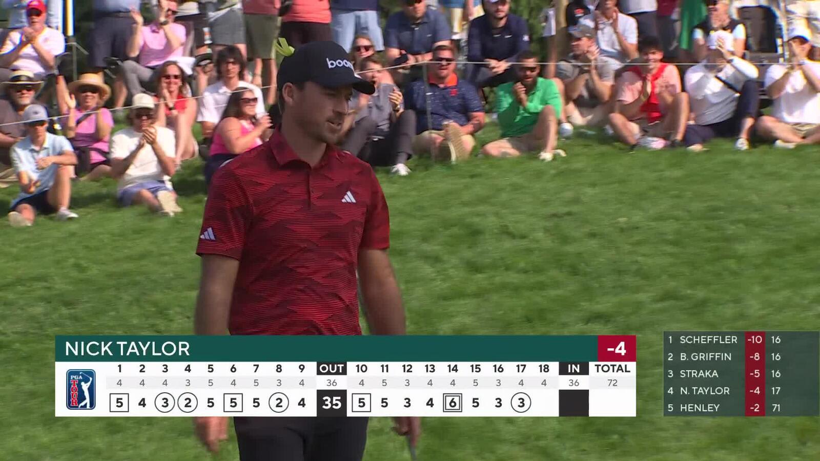 Nick Taylor | Round 4 | 17th hole | Shot 3 | 2025 the Memorial