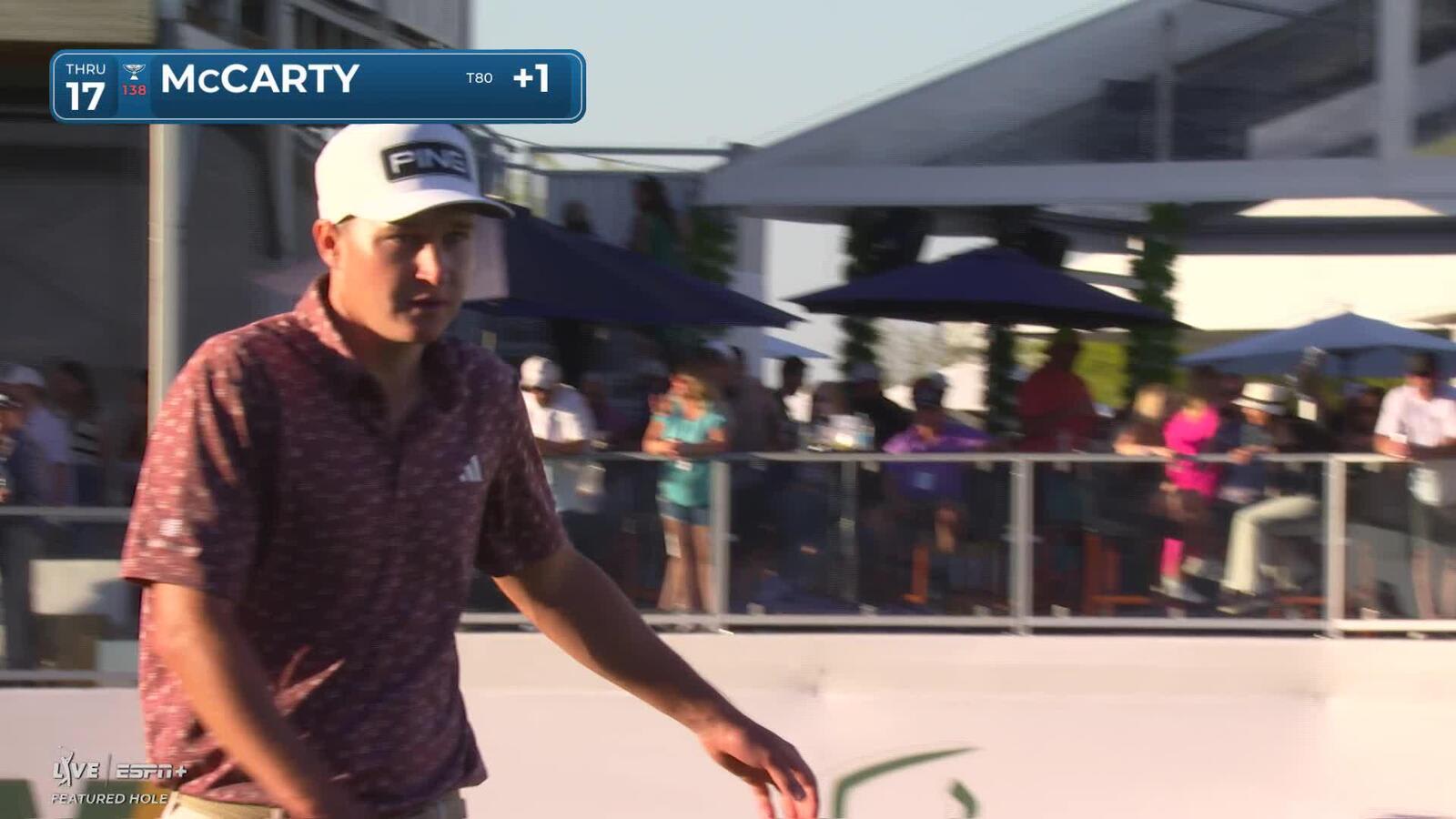 Matt McCarty | Round 1 | 17th hole | Shot 3 | 2025 WM Phoenix Open