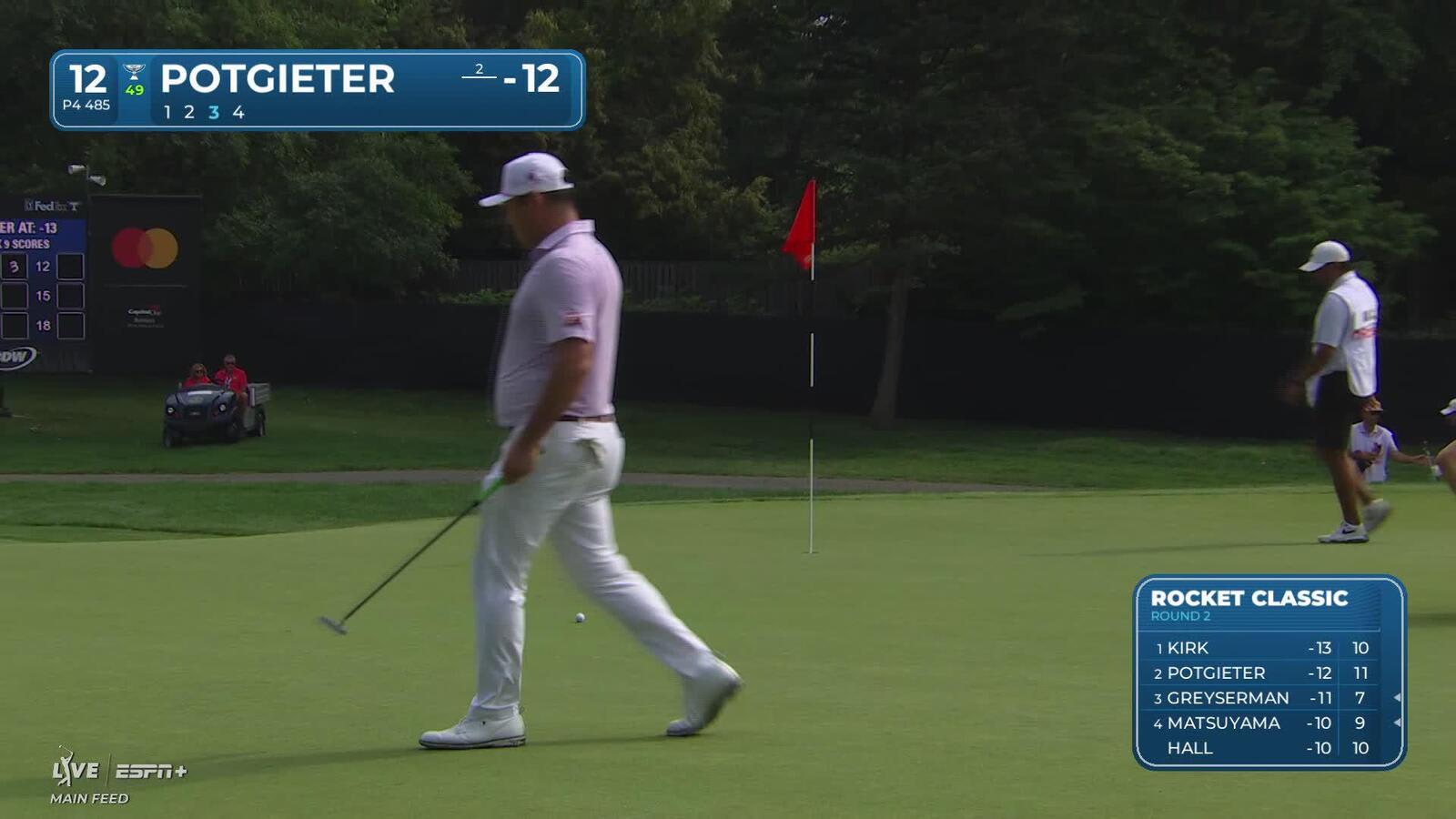 Aldrich Potgieter | Round 2 | 12th hole | Shot 3 | 2025 Rocket Classic