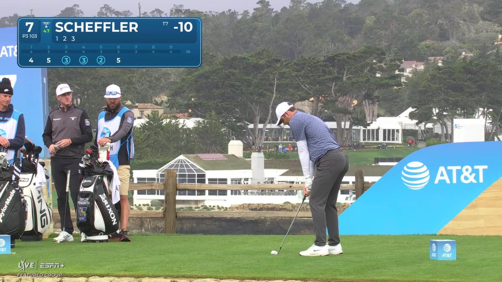 Scottie Scheffler | Round 3 | 7th hole | Shot 1 | 2025 AT&T Pebble Beach