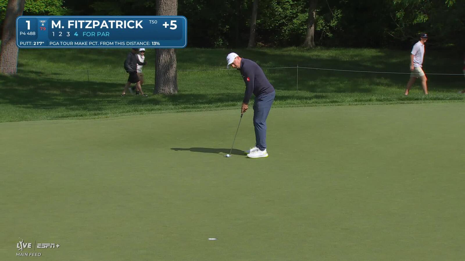 Matt Fitzpatrick | Round 3 | 1st hole | Shot 5 | 2025 the Memorial