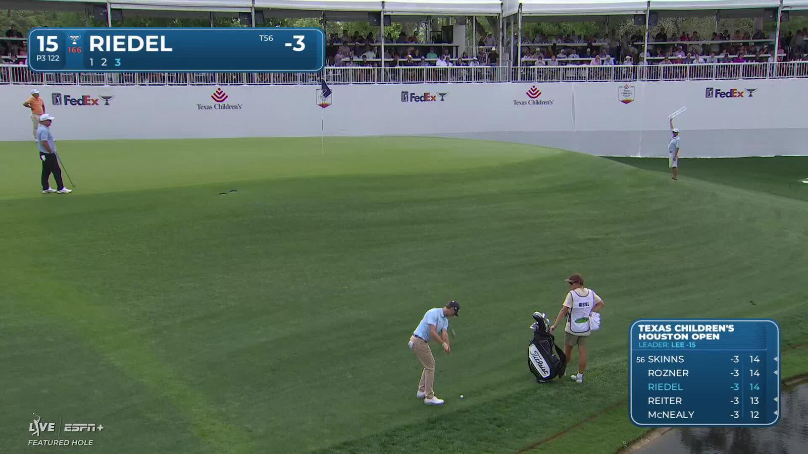 Matthew Riedel | Round 3 | 15th hole | Shot 3 | 2025 Houston Open