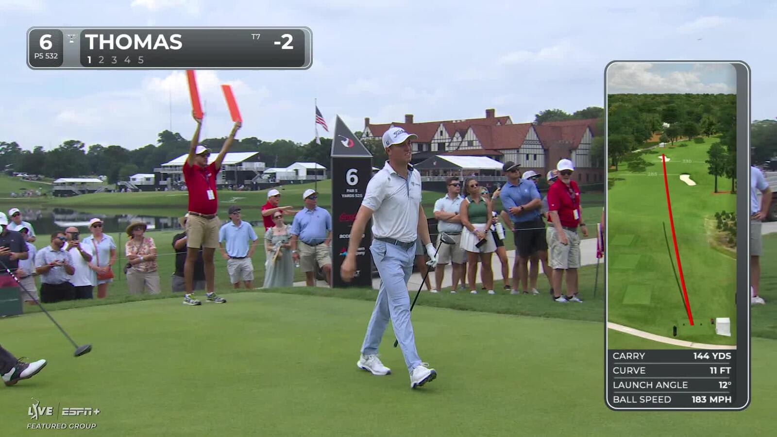 Justin Thomas | Round 1 | 6th hole | Shot 1 | 2025 TOUR Championship