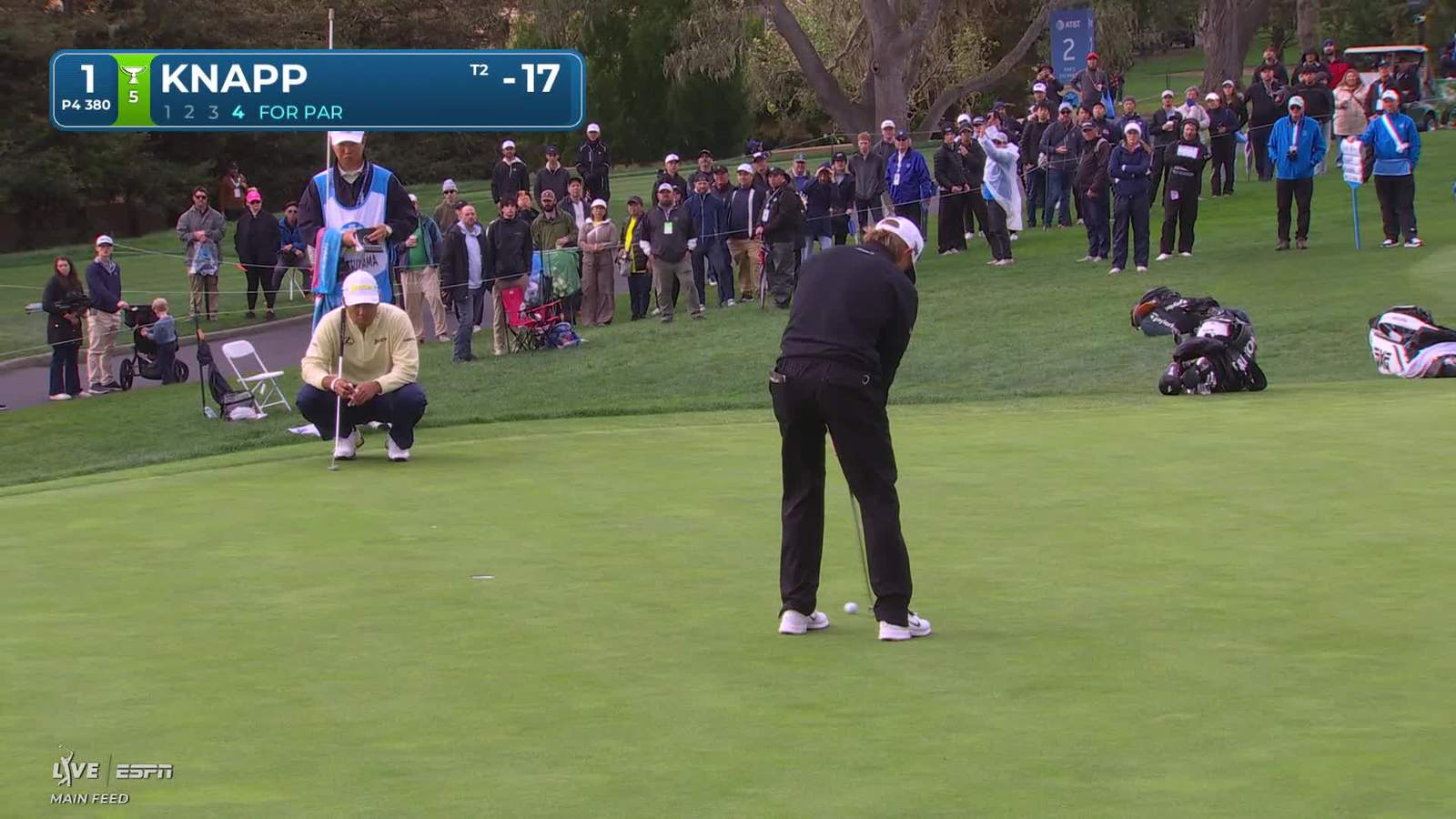 Jake Knapp | Round 4 | 1st hole | Shot 4 | 2026 AT&T Pebble Beach