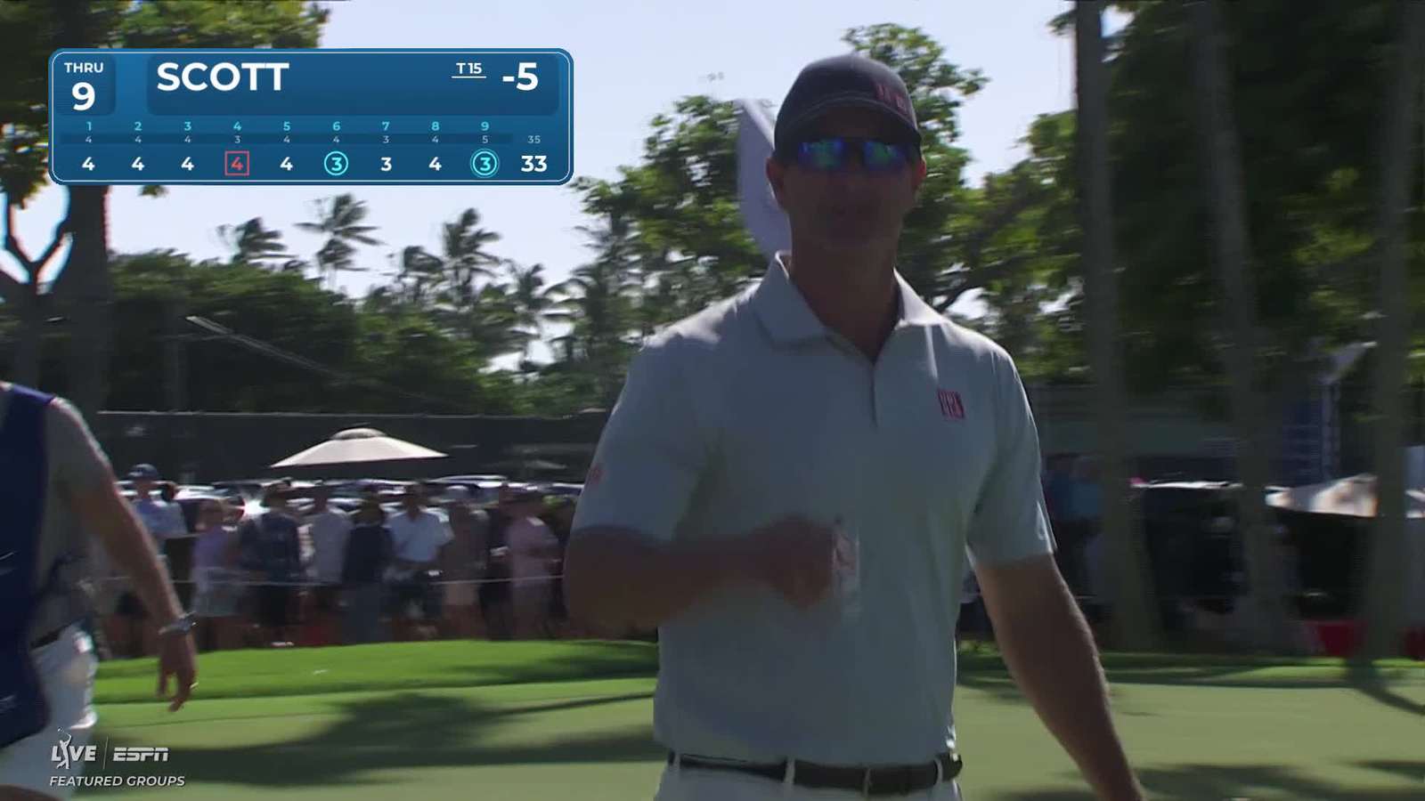Adam Scott | Round 2 | 9th hole | Shot 3 | 2026 Sony Open